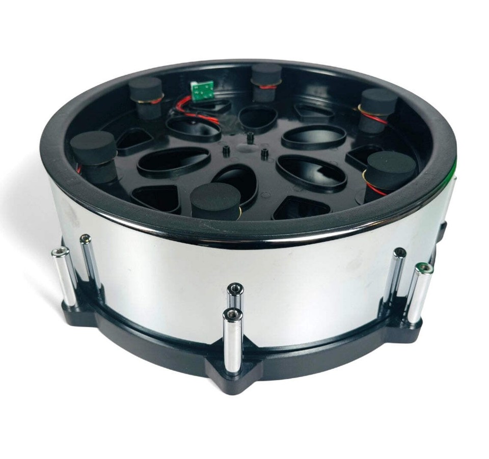 14” Chrome Metal Electronic SNARE w 6 Triggers M6 PRO for Roland Alesis ...