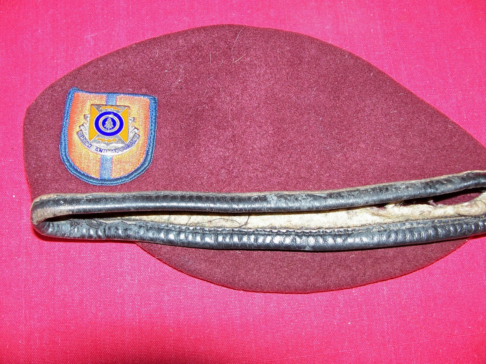 US Army 327th Signal Battalion Unit Crest DUI Patch Red Beret Speed and ...