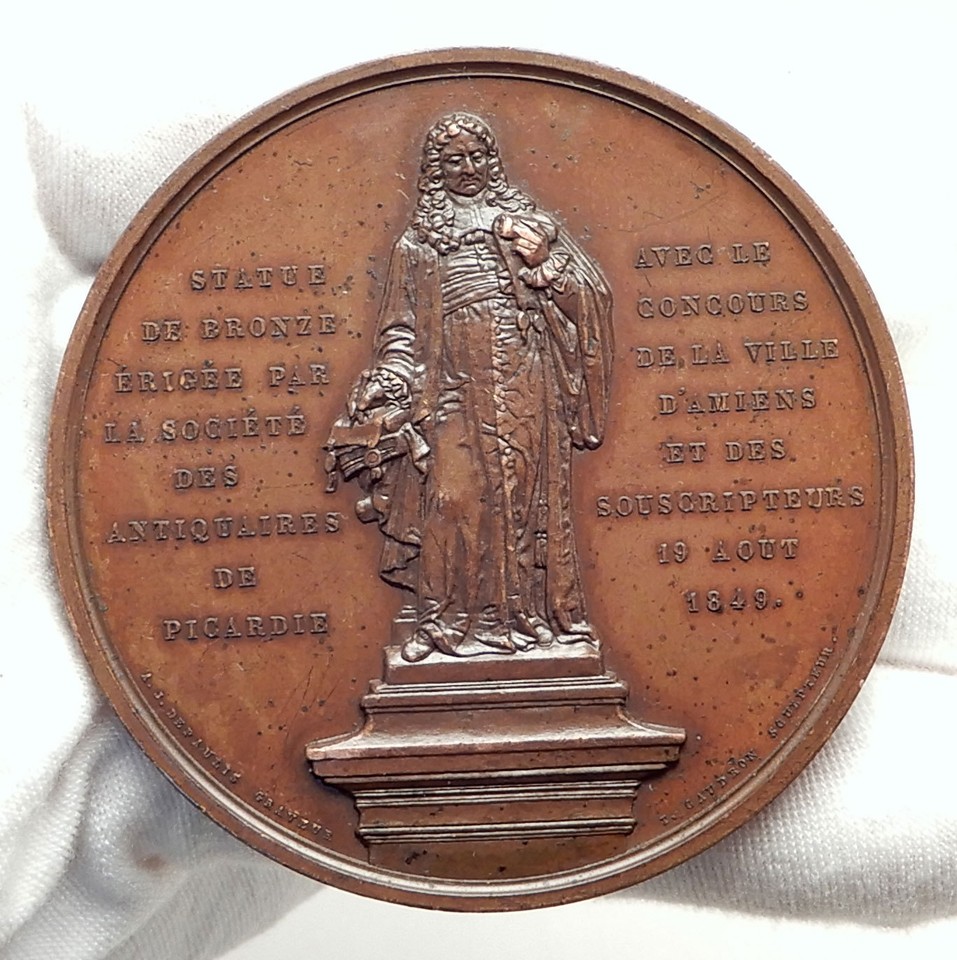 1849 FRANCE Charles du Fresne, sieur du Cange Amiens Statue FRENCH ...