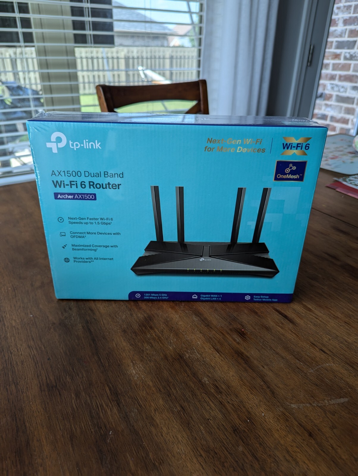 TP-LINK Archer AX1500 1.5 Gbps Wi-Fi 6 Dual-Band Wireless Router ...