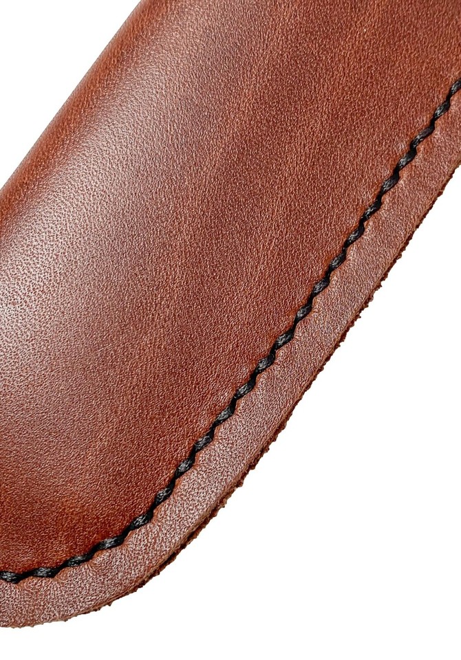 Leather Comb Case and Comb Smooth Chestnut Leather with Tan Comb | eBay UK