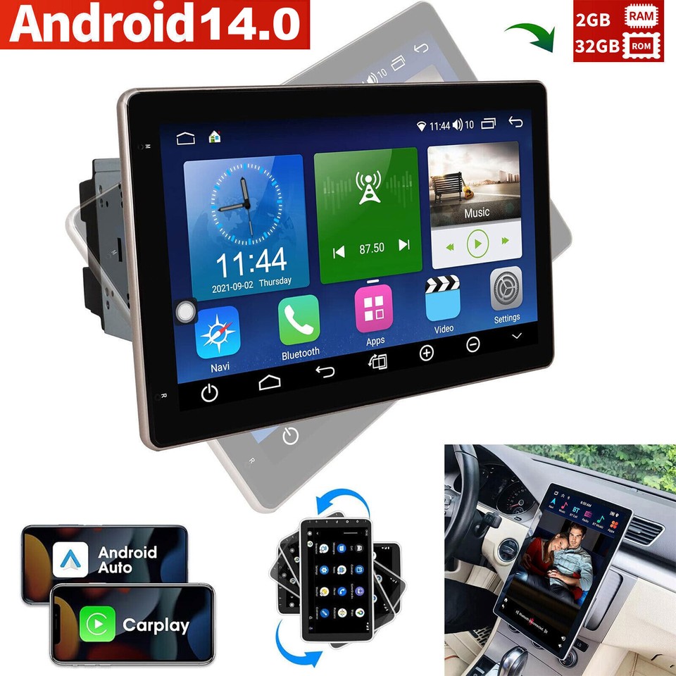 For 2005-2010 Hummer H3 Double Din Radio Rotated Android 14 Stereo ...