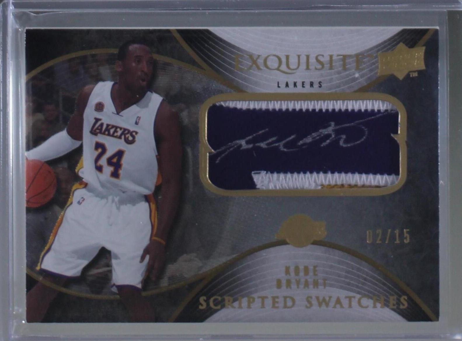 2007-08 Upper Deck Exquisite Collection - Scripted Swatches Kobe Bryant ...