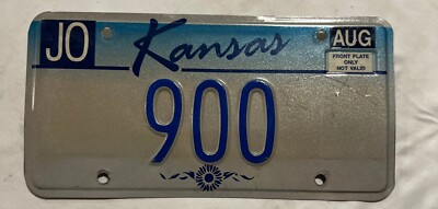 LICENSE PLATE KANSAS 900 THREE DIGIT | eBay