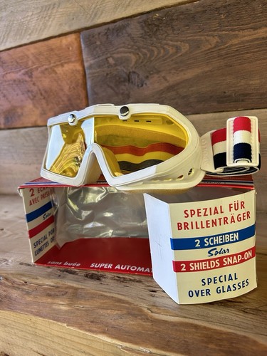 VINTAGE - SOLAR - SKI GOGGLES - UNUSED - ORIGINAL PACKAGE - WITH SECOND ...