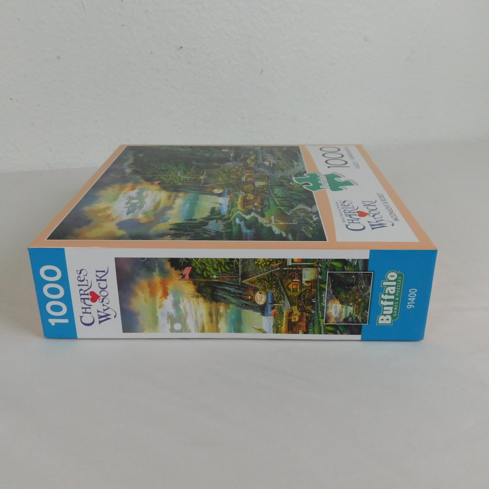 Charles Wysocki 1000 Piece Jigsaw Puzzle Moonlight & Roses Buffalo ...