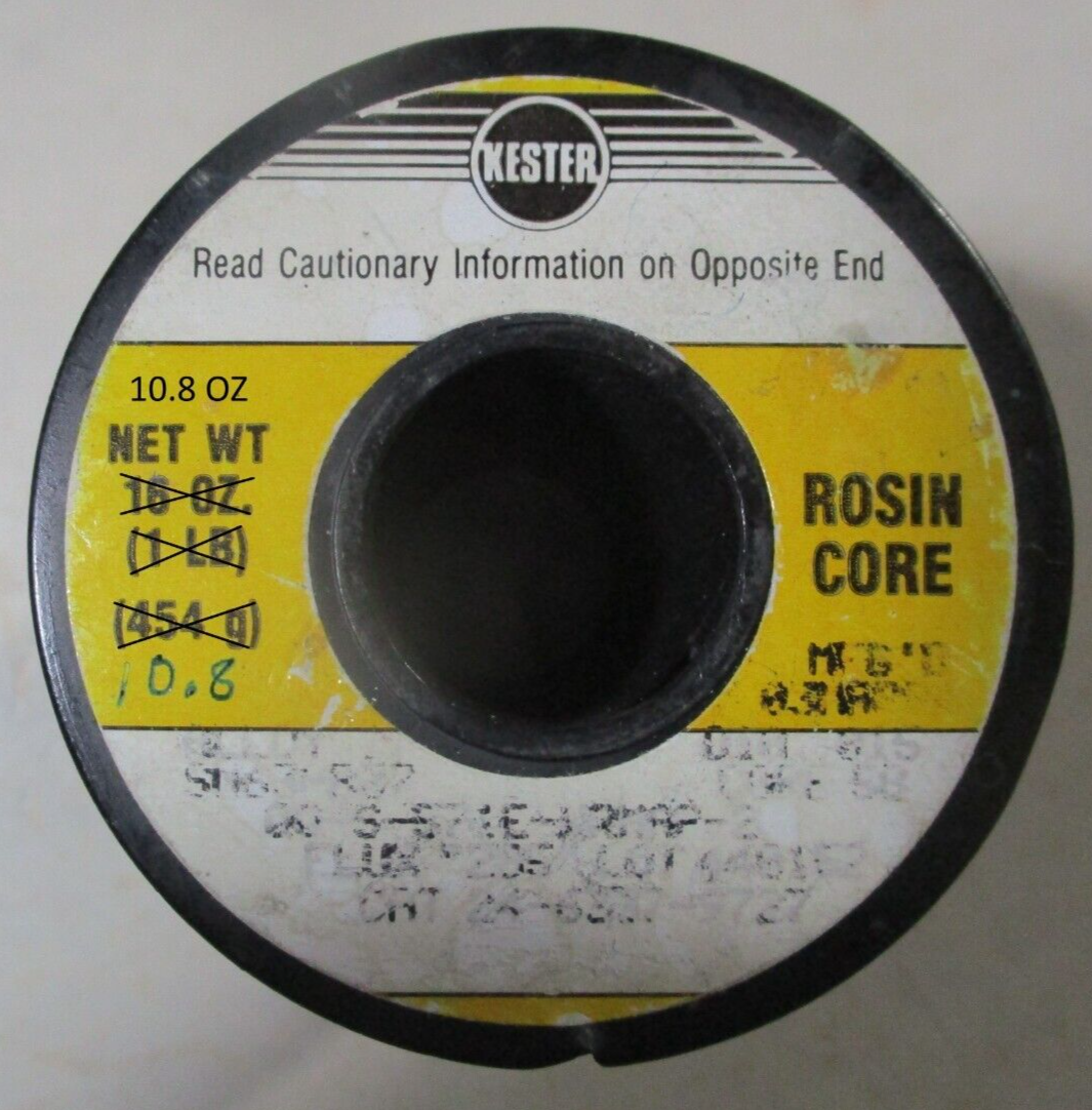 KESTER SN63PB37 DIA .015 QQ-S-571E-WRMAP-2 CORE 50 FLUX-285 24-6337 ...