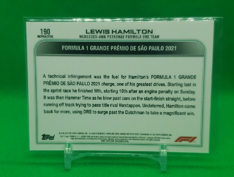 2022 Topps Chrome Formula 1 - Lewis Hamilton - card#190 Refractor | eBay
