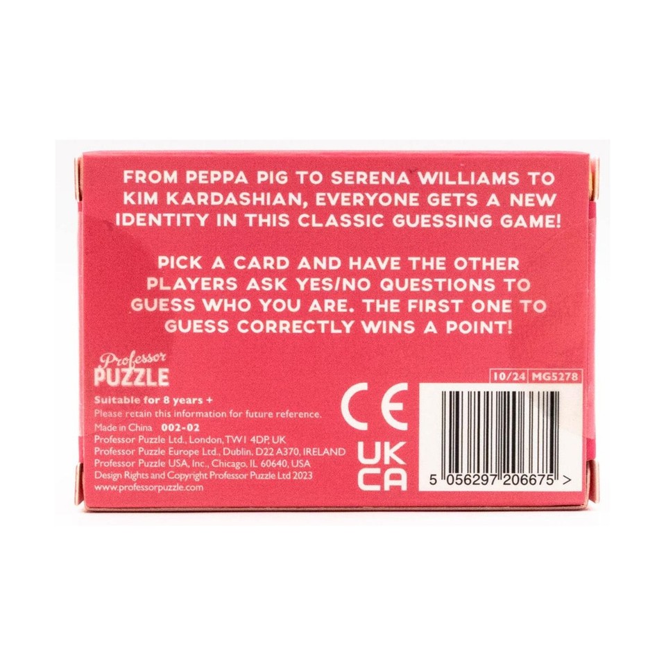 Professor Puzzle Mini Games Club Who Am I? Game Box New | eBay