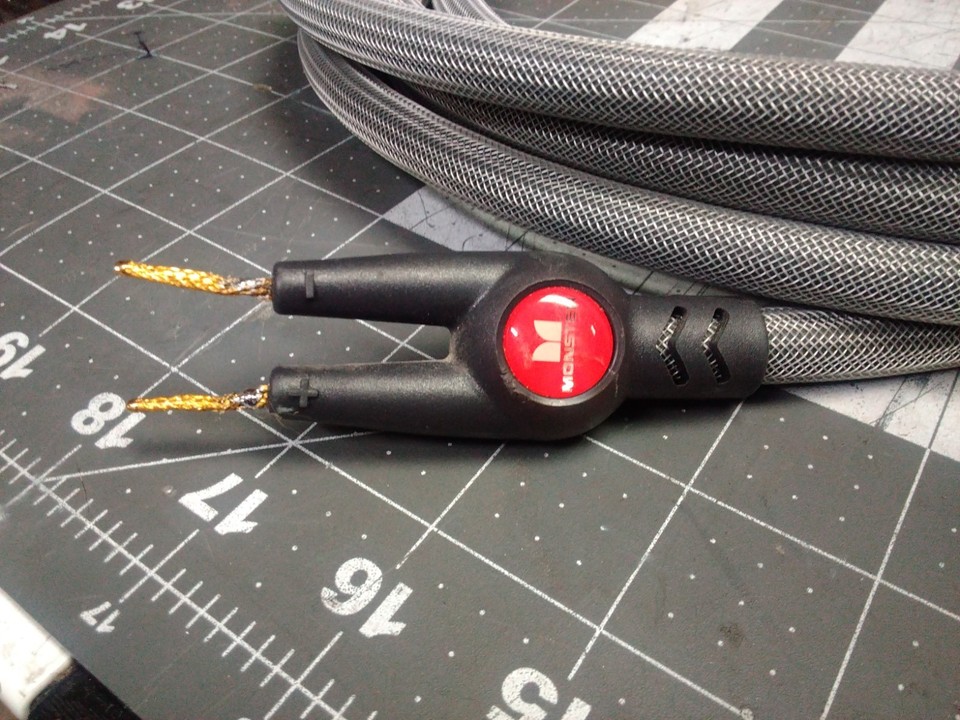 Monster Cable THX 1000 Flex Pin Speaker Cable Pair. 2 x 15ft Cables ...