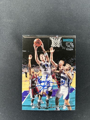 1995 Classic Basketball Rookies Autograph Russell Larson Brigham Young ...