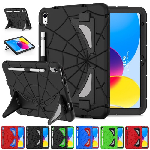 Kids Shockproof Hybrid Hard Stand Case Cover For iPad 6/7/8/9 10th Gen ...