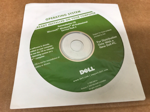 Dell Reinstallation CD Microsoft Windows XP Professional Pro Service ...
