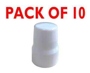 10 x Replacement White Universal Lockshield Radiator Valve Cover Caps ...