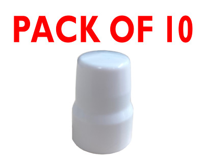 10 x Replacement White Universal Lockshield Radiator Valve Cover Caps ...