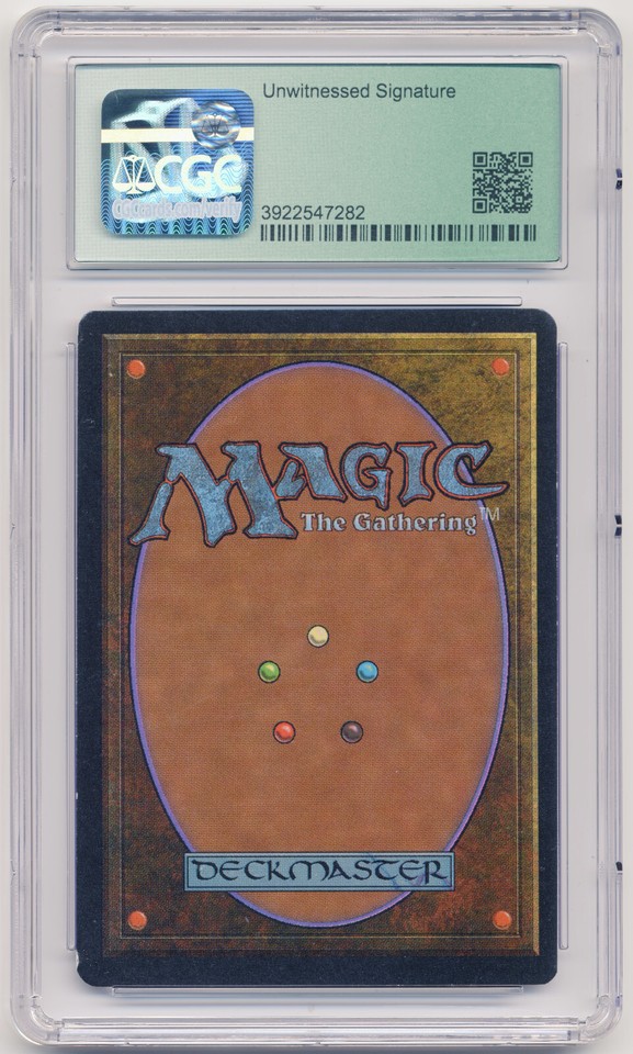 Graded Signed White Mana Battery CGC 8 Legends Artist Anthony S. Waters ...