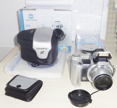 👌 Konica Minolta Dimage Z2 4MP Vintage Digital Camera 10x Optical Zoom ...