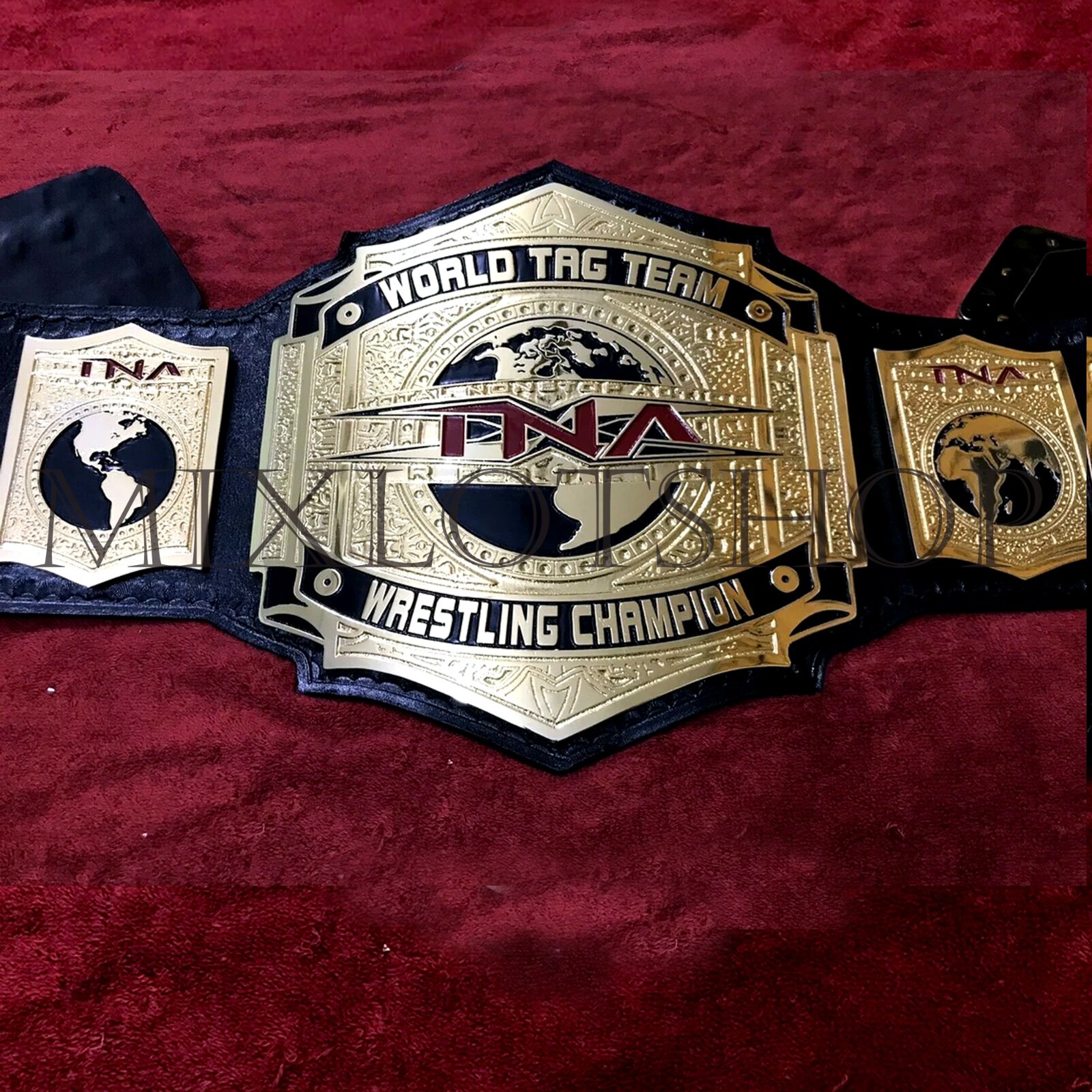 TNA World Tag Team Wrestling Championship Belt Zinc Title | eBay