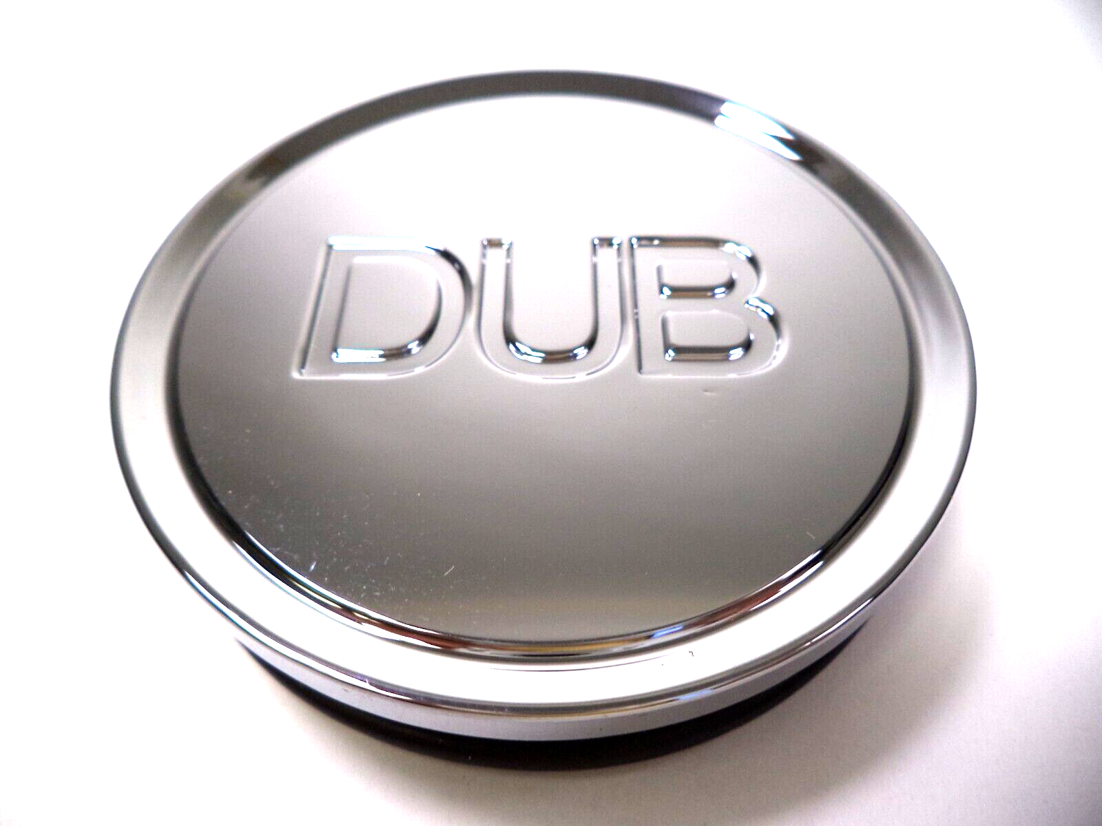 4 x Dub Flat Chrome Aluminum O-Ring Wheel Center Cap- 1004-04-04P for ...