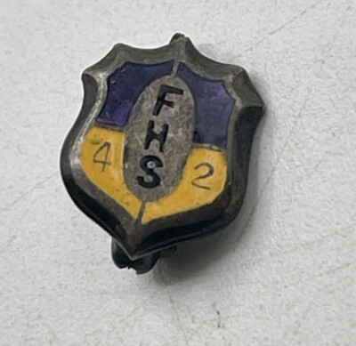 FHS 42 Lapel Vintage High School Pin Lapel | eBay