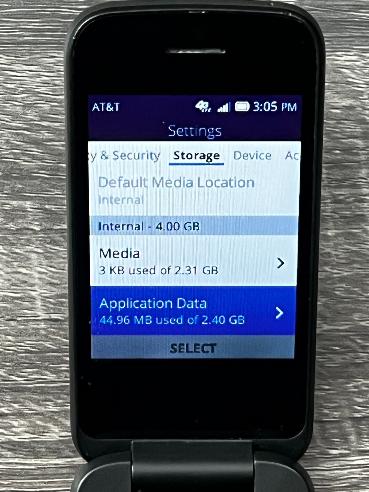 Alcatel SMARTFLIP 4052R Black Bluetooth WiFi 4G LTE AT&T 4GB Cellular ...