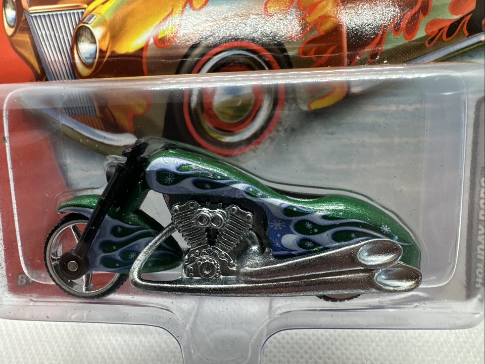 Hot Wheels 2007 Holiday Rods Scorchin' Scooter, green NIP | eBay