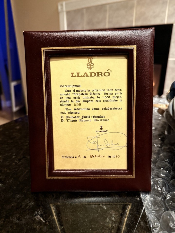 LLADRO NAPOLEON PLANNING BATTLE 1459G LE #258 Of 1,500 PORCELAIN ...