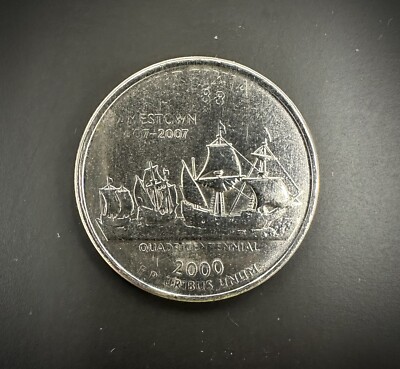 Virginia 2000 D Washington Quarter Massive Error On One Side Missing ...