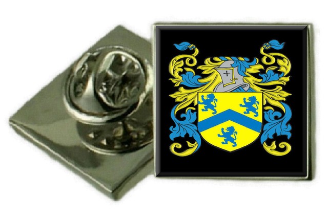 Cowley England Family Crest Coat of Arms Lapel Pin Badge Engraved Gift ...