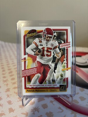 Patrick Mahomes 2023 Donruss #H-PM Highlights Super Bowl KC Chiefs QB ...