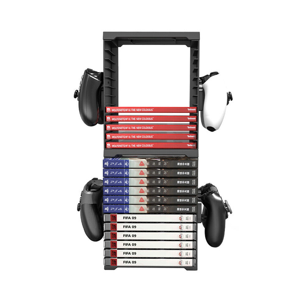 For PS5 Game Disc Box Storage Rack For XBOX Disc Double-layer Storage ...