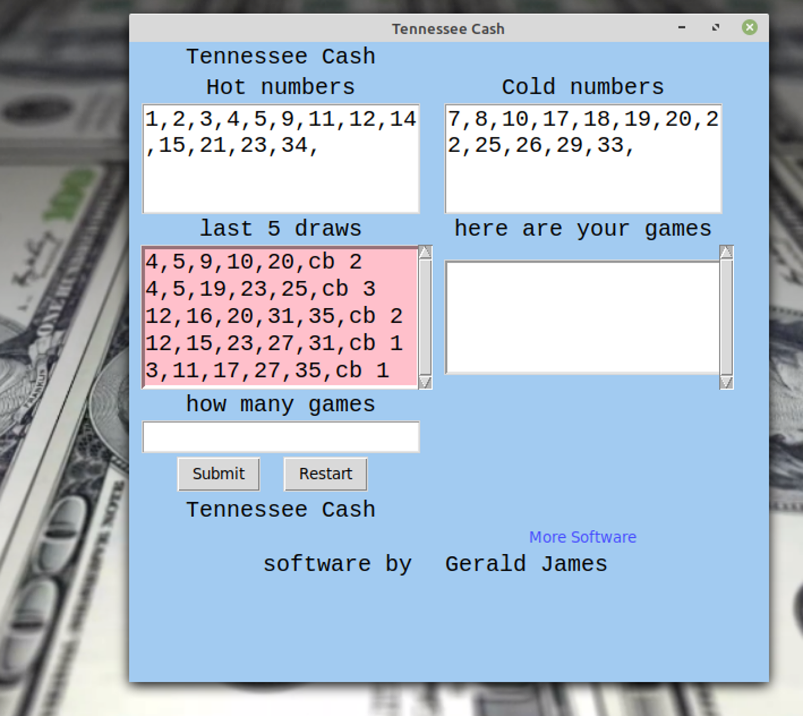 Tennessee Cash Lottery Numbers software DVD for Windows 7 & 8 & 10 | eBay