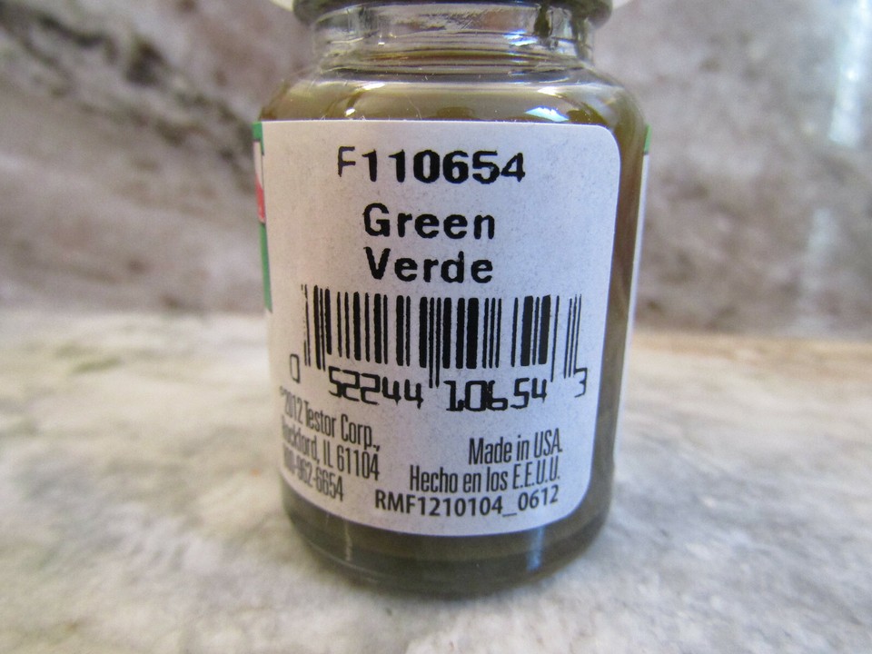 FLOQUIL ENAMEL STAIN by TESTORS MODEL PAINT 1oz 1 OUNCE - GREEN | eBay