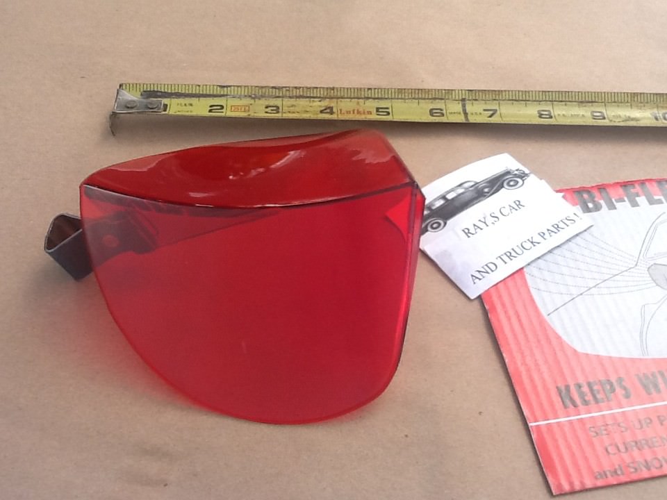 NEW VINTAGE STYLE RED WINDSHIELD BUG DEFLECTOR ! | eBay
