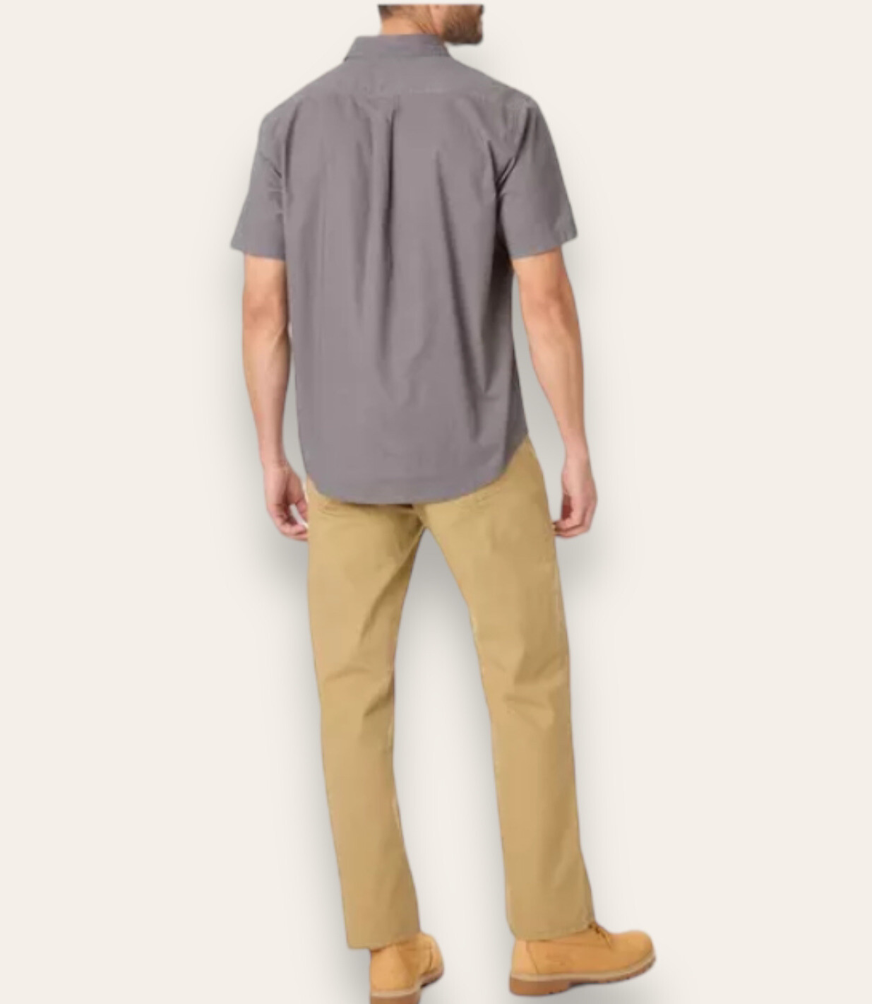 Smith’s Workwear Shirt Men’s Medium Grey Button Down Collared ...