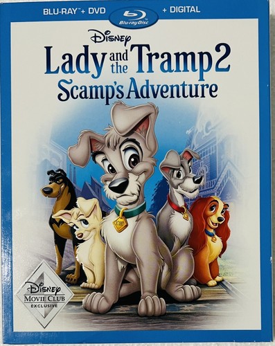 Lady And The Tramp 2 Scamp's Adventure Disney Blu-ray + DVD + Digital ...