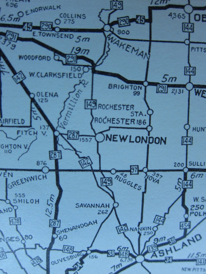 1922 LARGE AMERICA MAP ~ NORTHERN WEST VIRGINIA TRAILS TRUCK LINES RAND ...