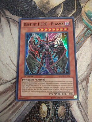 Yugioh - Destiny HERO - Plasma - Super Rare - 1st Edition - LCGX-EN134 ...