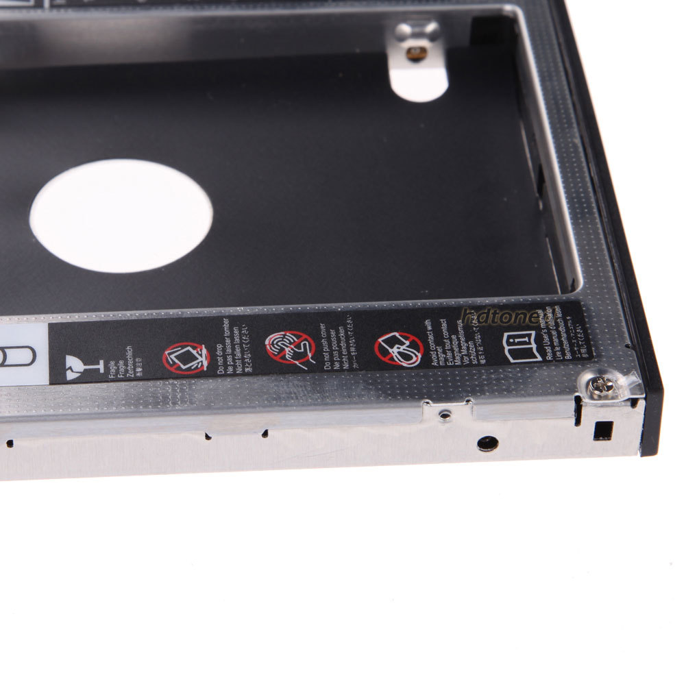 SATA 2nd HDD SSD Hard Drive Caddy for 12.7mm Universal CD / DVD-ROM ...