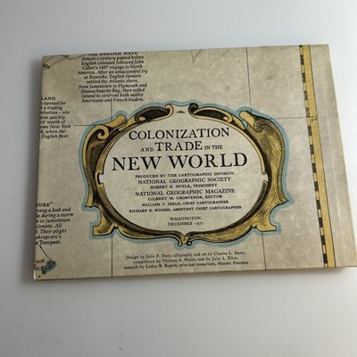 VTG 1977 Map 🗺️ Colonization & Trade In The New World National ...