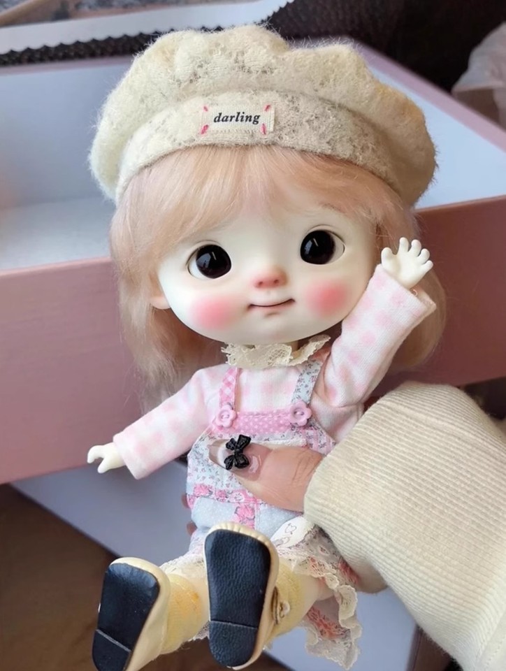 1/6 BJD Doll Big head Meng Normal Color Y13 girl gift-Free Face Make UP ...