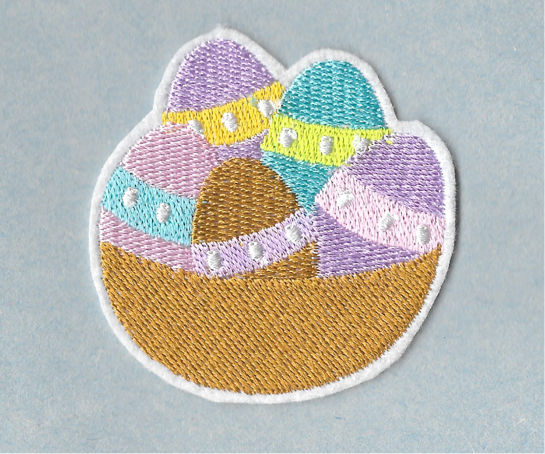 Eggs - Easter Eggs - Egg Decorating - Easter Basket - Embroidered Iron ...