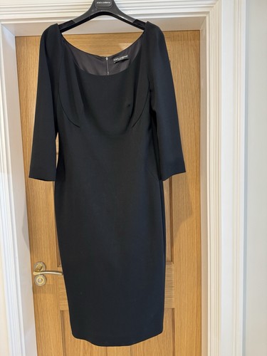 Dolce And Gabbana Black Crepe Dress 46 | eBay