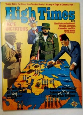 HIGH TIMES DOPE DICTATORS VINTAGE MARCH 1977 MARIJUANA MAGAZINE NOS ...