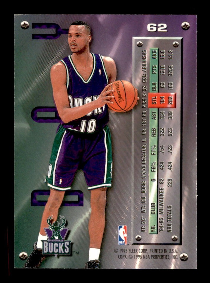 1995 Basketball Metal Todd Day Milwaukee Bucks #62 2 | eBay