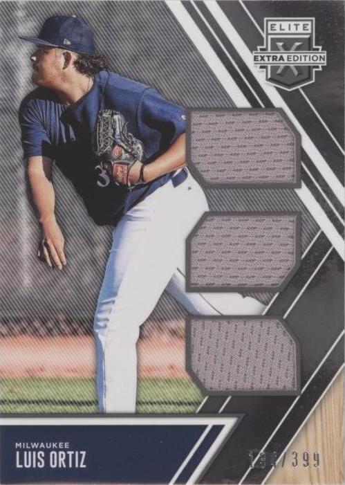 2017 Panini Elite Extra Edition - Triple Materials Luis Ortiz #TM-LO ...