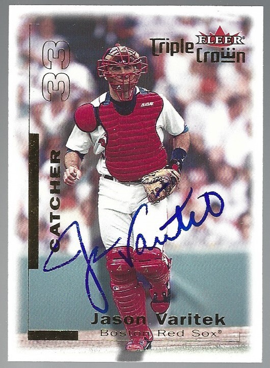 2001 Fleer Triple Crown #103 Jason Varitek IP autograph signed card | eBay