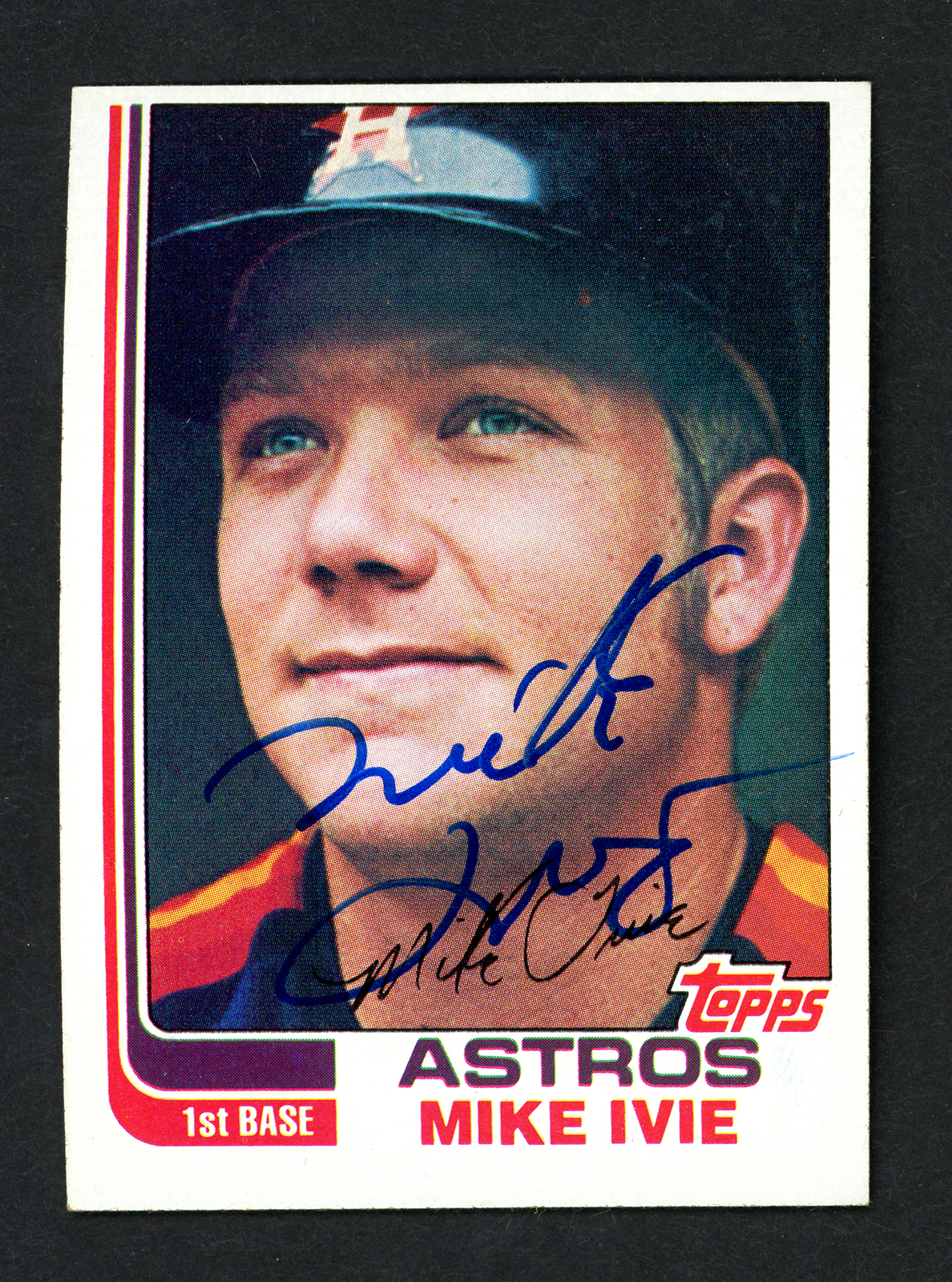 Mike Ivie Autographed Signed 1982 Topps Card #734 Houston Astros 158551 ...