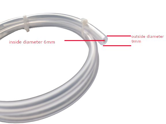 2 Metre Clear Flexible PVC Tube Ideal for Car Radiator/Homebrew 6mm id ...