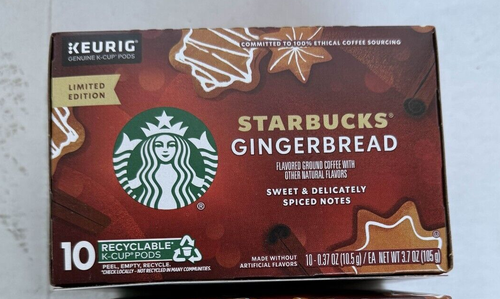 Starbucks Limited Edition Gingerbread K-Cup Coffee Pods 60 Count 05-25 ...